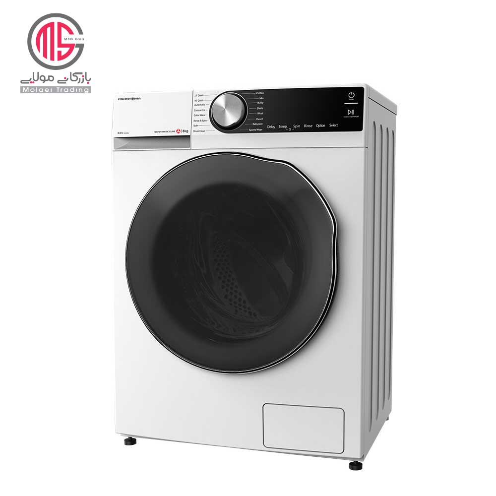 ماشین لباسشویی 8 کیلویی پاکشوما مدل BWF-40807 WT | فروشگاه اینترنتی لوازم خانگی مولایی | نمایندگی